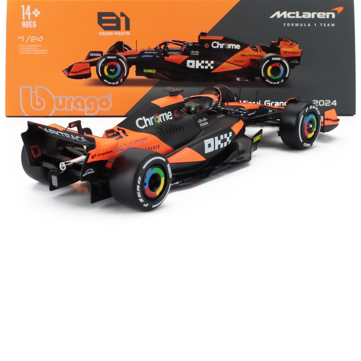 #81 Piastri MCL38 Miami GP 1:24 Car Model – Fueler